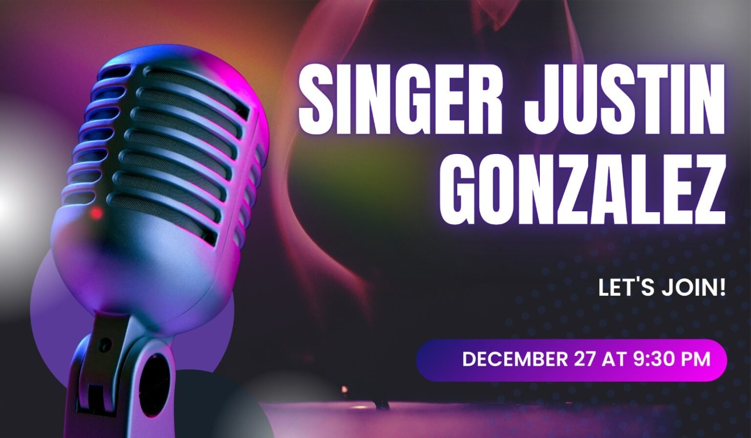 Live Performance by Justin Gonzalez,